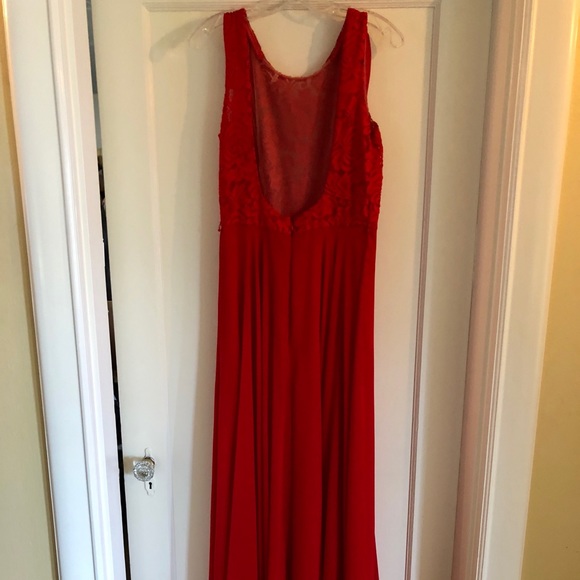 Dresses | Red Open Back Formal Dress | Poshmark